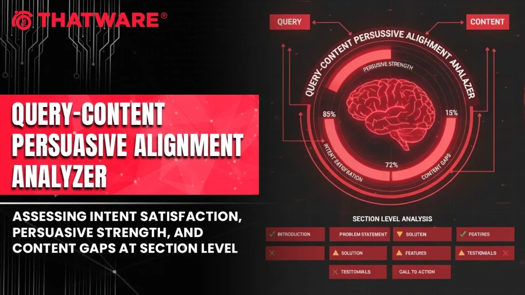 Query–Content Persuasive Alignment Analyzer - Assessing Intent